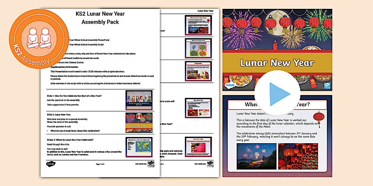KS2 Lunar New Year Assembly Pack - Twinkl - KS2