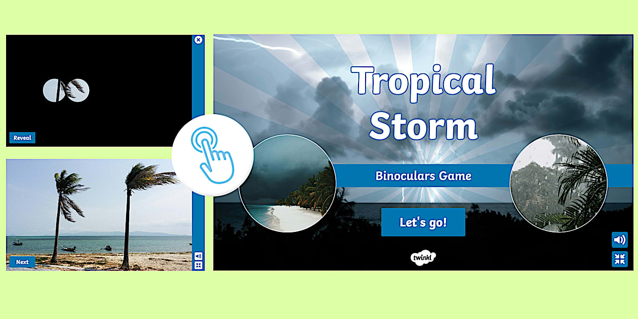 Tropical Storm Senses Interactive Binoculars Game - Twinkl