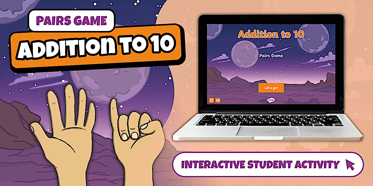 Addition to 10 Pairs Game