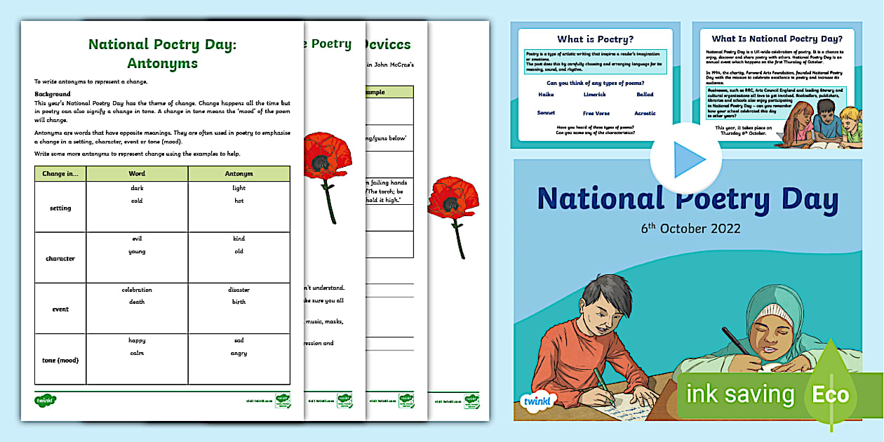 National Poetry Day Resources Activity Pack | KS2 Resources