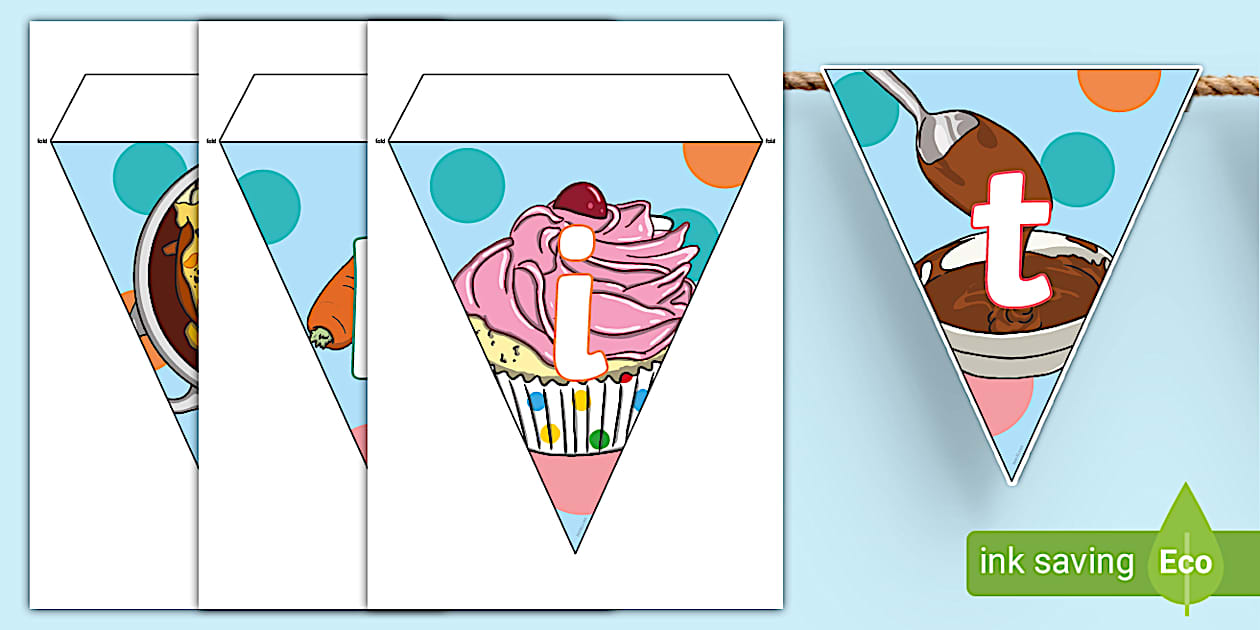 Kitchen Display Bunting - EYFS - KS1 - Cooking - Roleplay