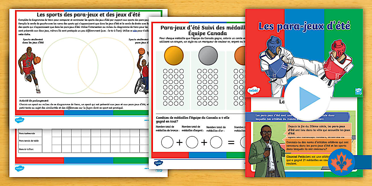 Summer Para-Games Intermediate Activity Mini Pack French