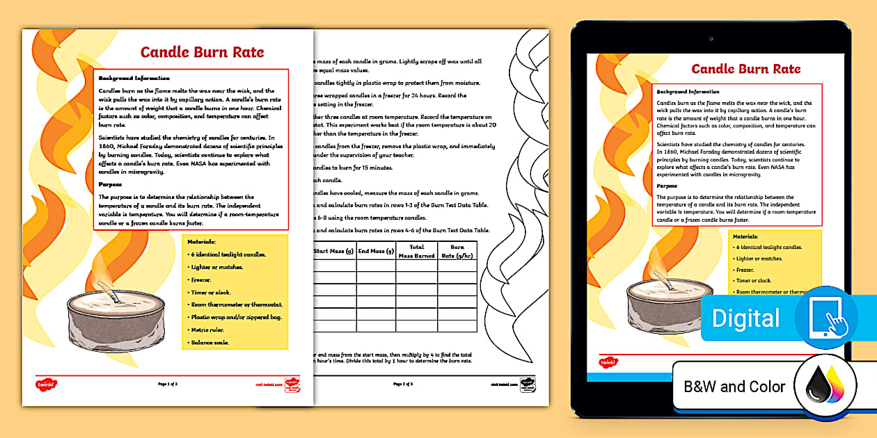 Candle Science Project | 7th Grade Resouce | Twinkl USA