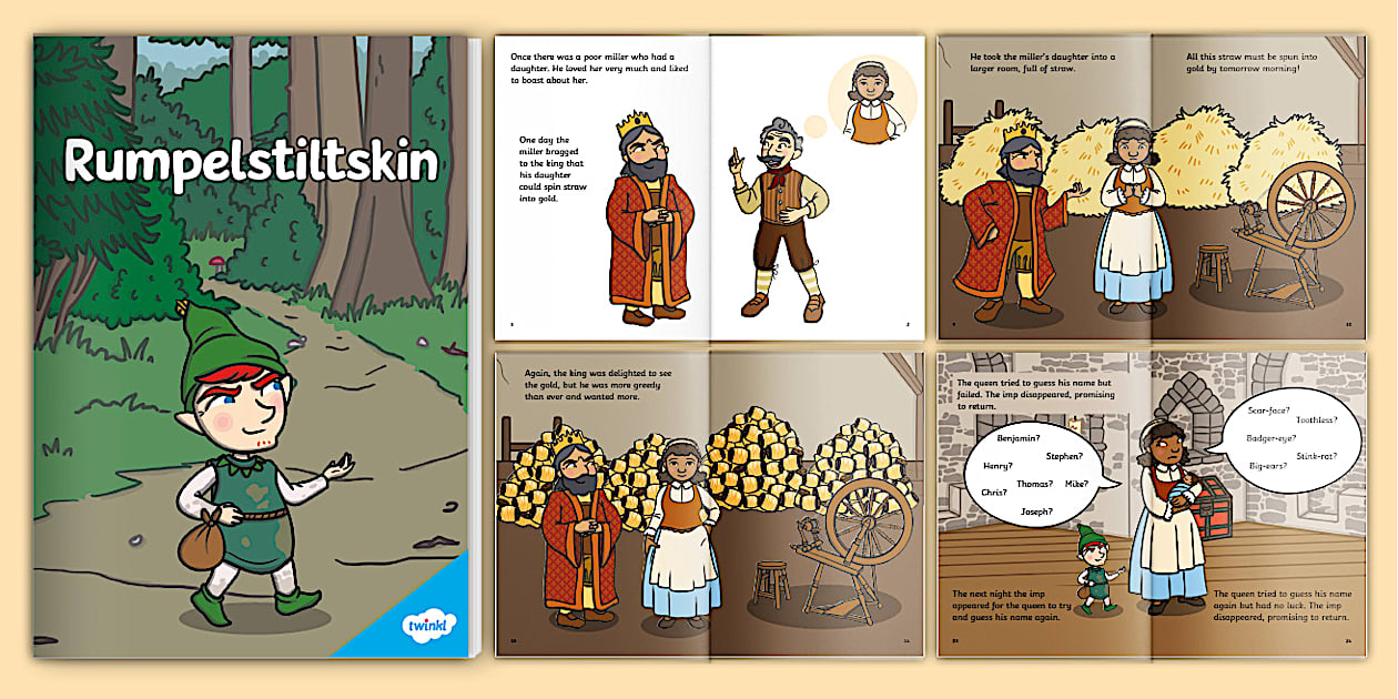 'Rumpelstiltskin' Story Summary - Twinkl eBook - Primary