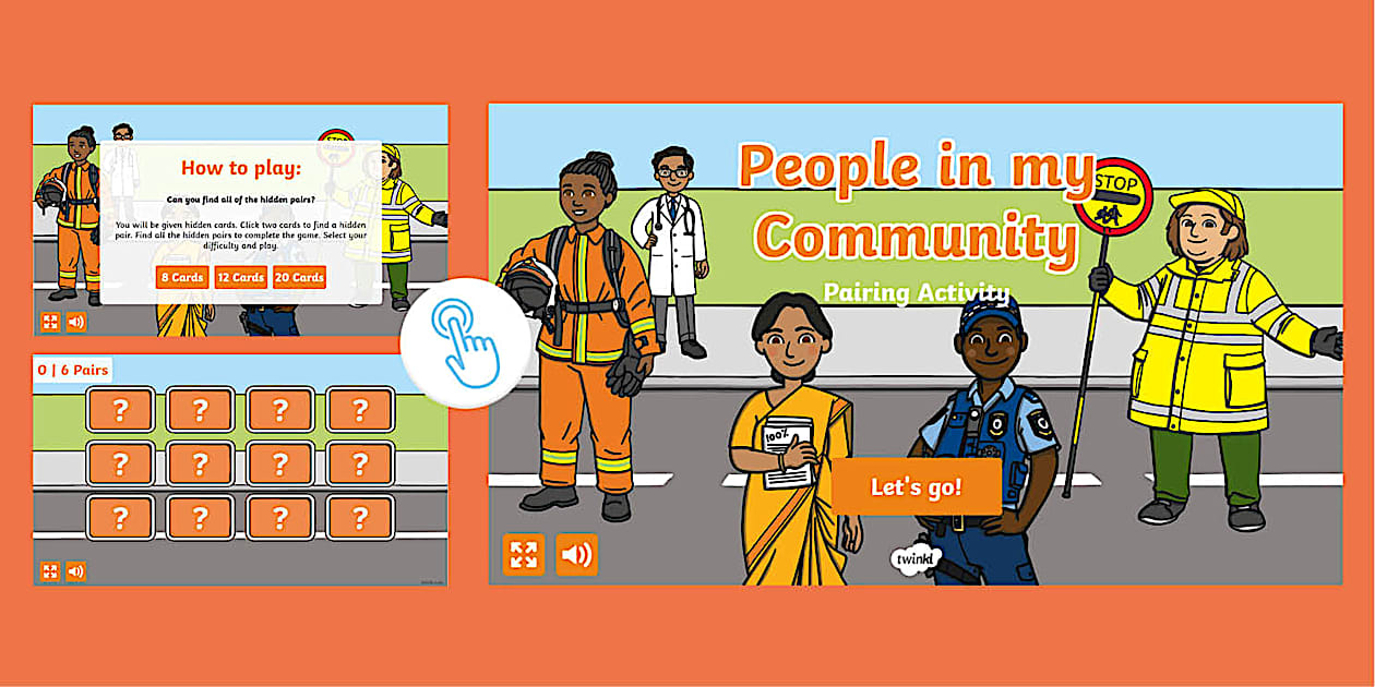 People in My Community Pairing Activity - Prep - 2 HASS