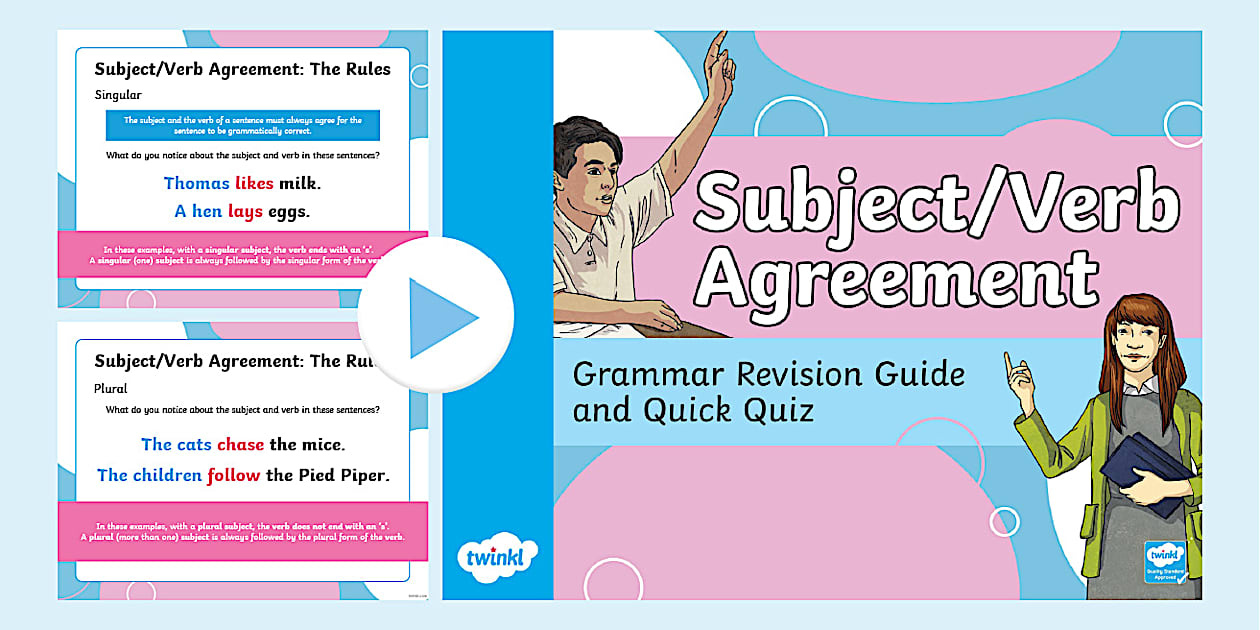 Subject Verb Agreement Quiz - Grammar Revision Guide