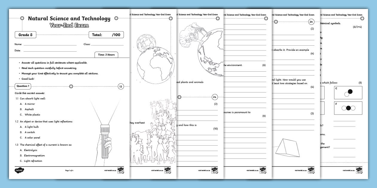 Grade 8 Natural Science November Examination - Twinkl