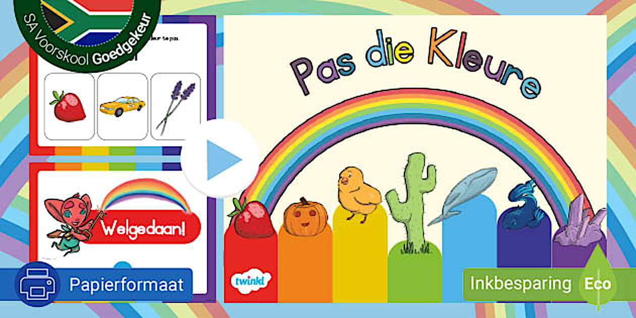 Pas die Kleure: PowerPoint (Lehrer gemacht) - Twinkl