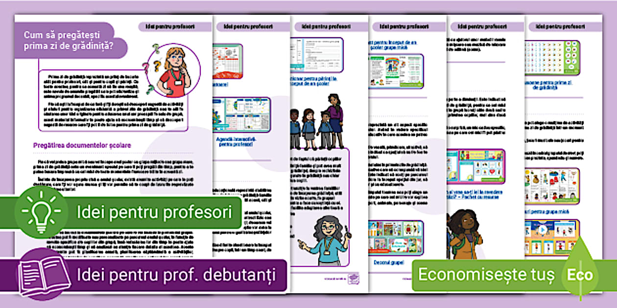 Pregătiri pentru prima zi de grădiniță Idei pentru profesori
