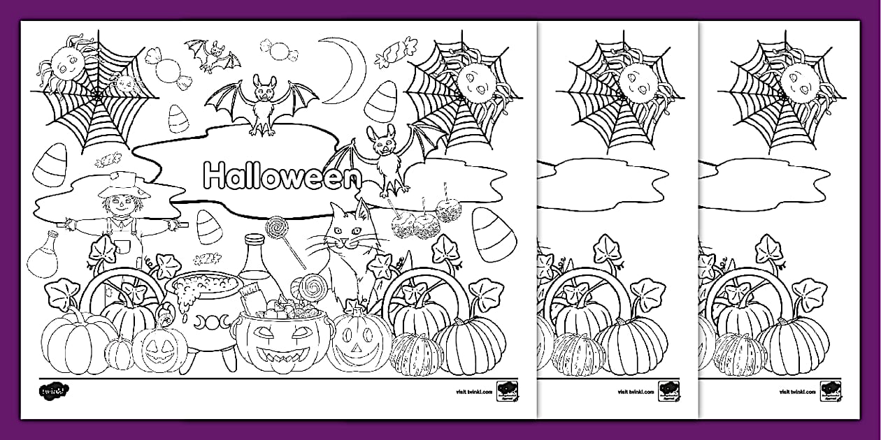 Halloween Doodle Coloring Sheets | Resource | Twinkl USA