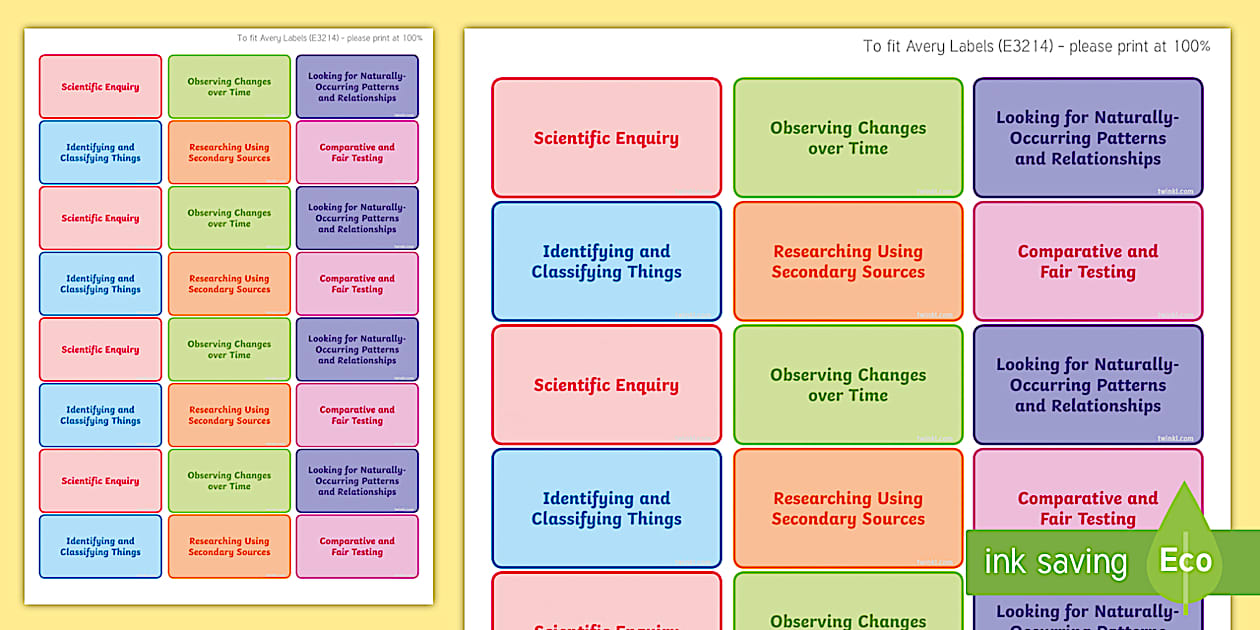 Editable Scientific Enquiry Stickers (teacher made) - Twinkl