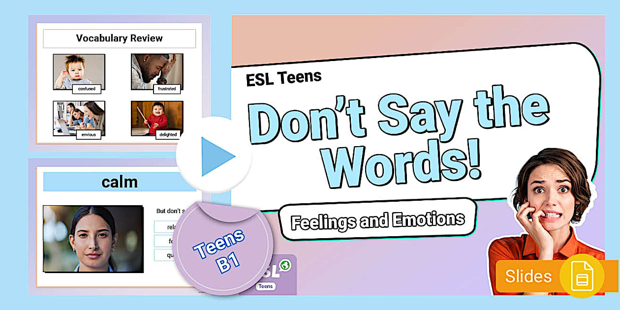 ESL Game for Teens: Don't Say the Word! Emotions