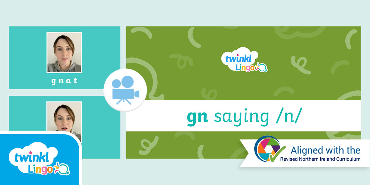 Twinkl Lingo Stage 5/6 'gn' Saying /n/ Sound Video