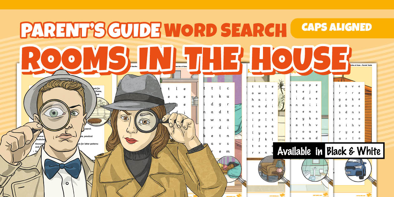 Rooms in the House – Word Searches