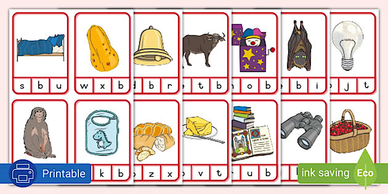 Grade R Phonics: Letter b Peg Card (Hecho por educadores)