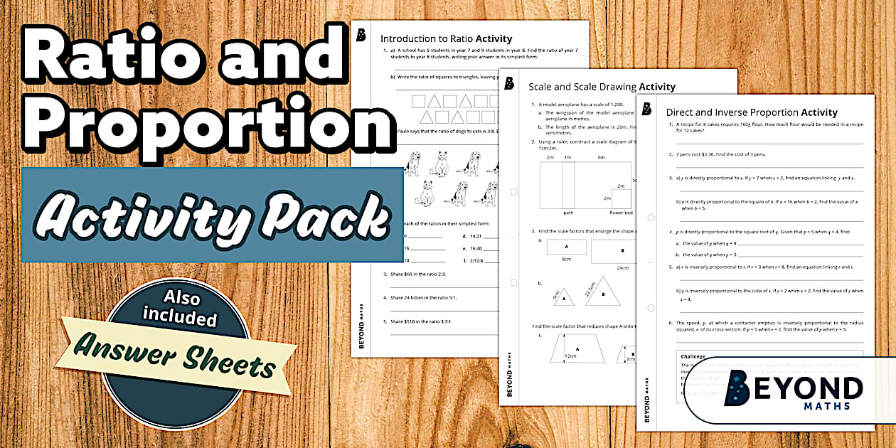 Ratio and Proportion Activity Pack