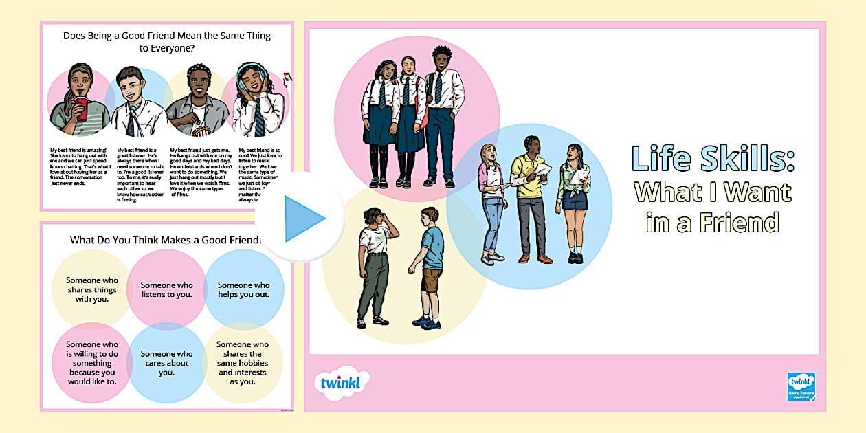 Older Learners Life Skills: Friendships - What I Want in a Friend