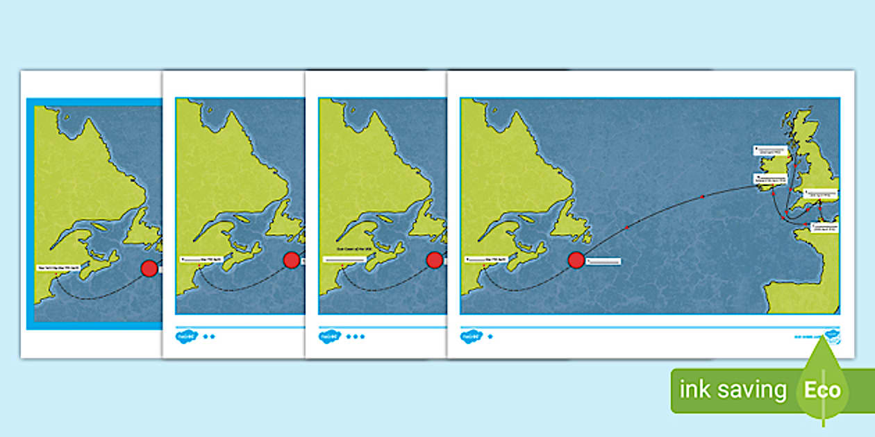 Where Was the Titanic Going? – Titanic Journey Map – Twinkl