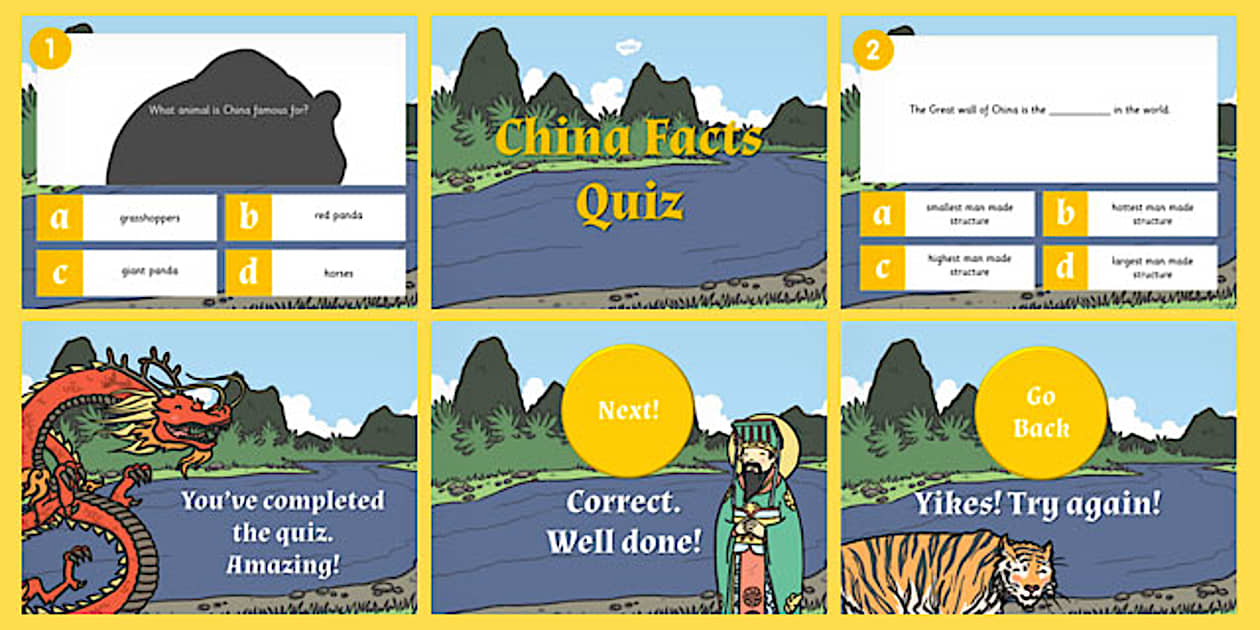 China PowerPoint Quiz (teacher made) - Twinkl