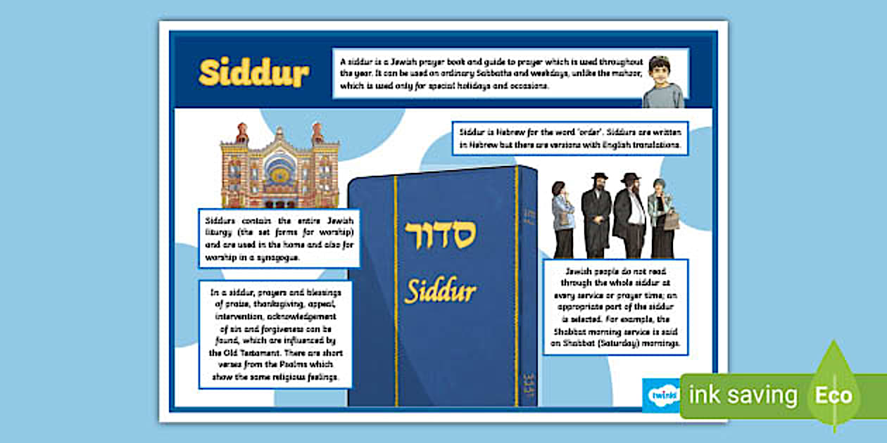 KS2 Siddur Information Poster (teacher made) - Twinkl