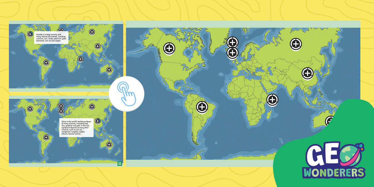 Geo Wonderers KS2: World Natural Resources Hotspots - Twinkl