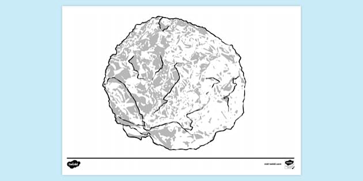 Tin Foil Ball Colouring | Colouring Sheets