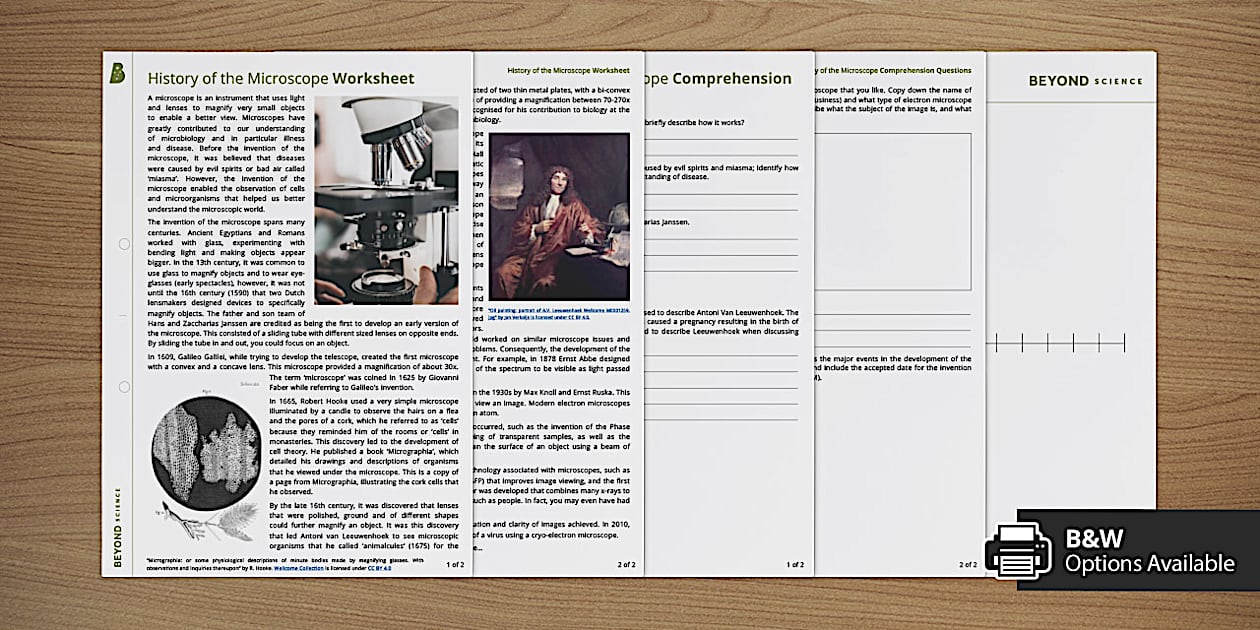 History of the Microscope - Beyond Secondary - Science