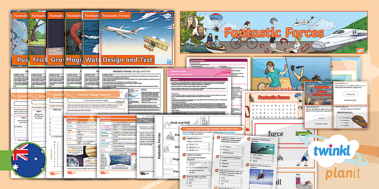Year 4 Science Fantastic Forces Unit Pack (teacher made)