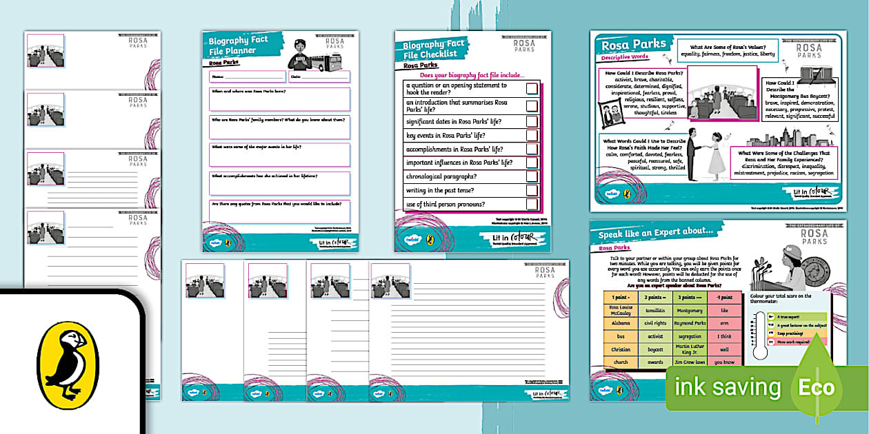 FREE! - The Extraordinary Life of Rosa Parks: Biography Fact File ...