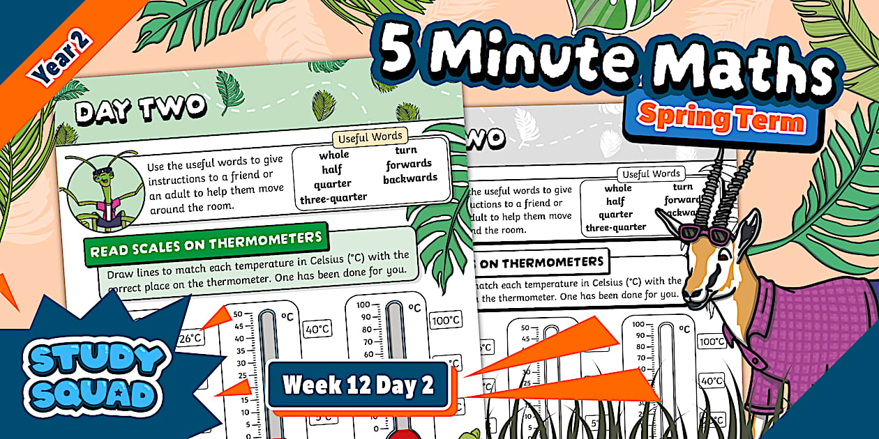 👉 Study Squad 5 Minute Maths - Year 2 Spring - Week 12 Day 2