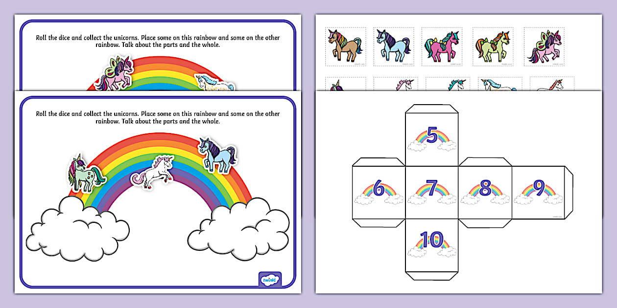👉 Composition of Numbers to 10 Unicorn Activity | Twinkl
