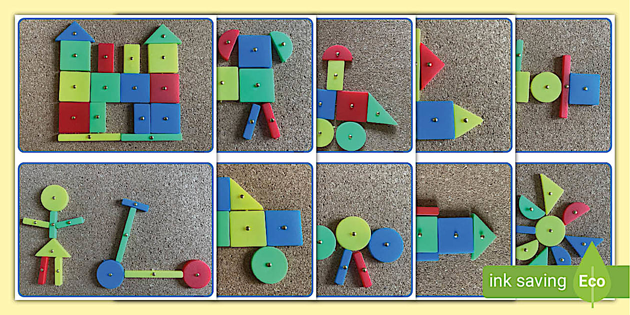 👉 Tap It 2D Shape Picture Flashcards (Teacher-Made)