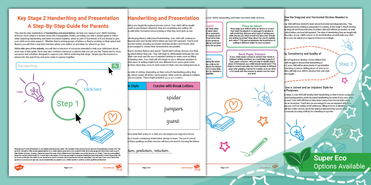 KS2 Handwriting and Presentation: A Step-By-Step Guide