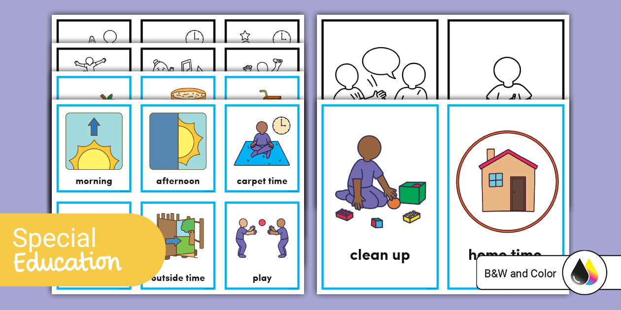 Twinkl Symbols: Visual Schedule Cards for Younger Learners