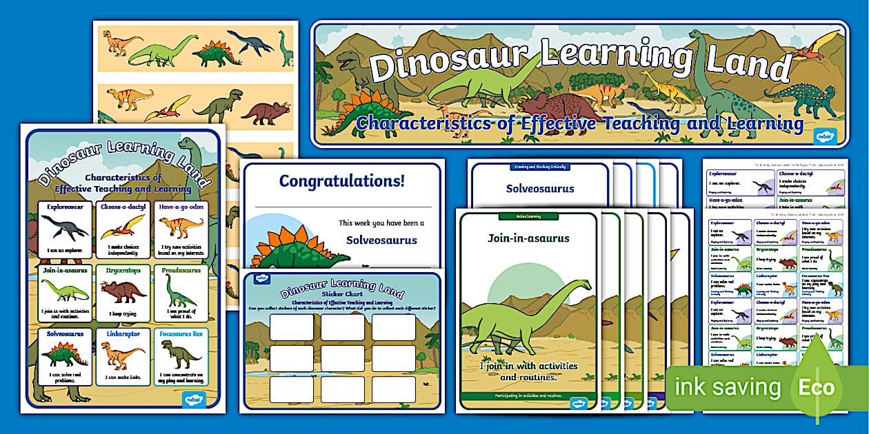 Dinosaur-Themed CoETL Display Pack (teacher made) - Twinkl
