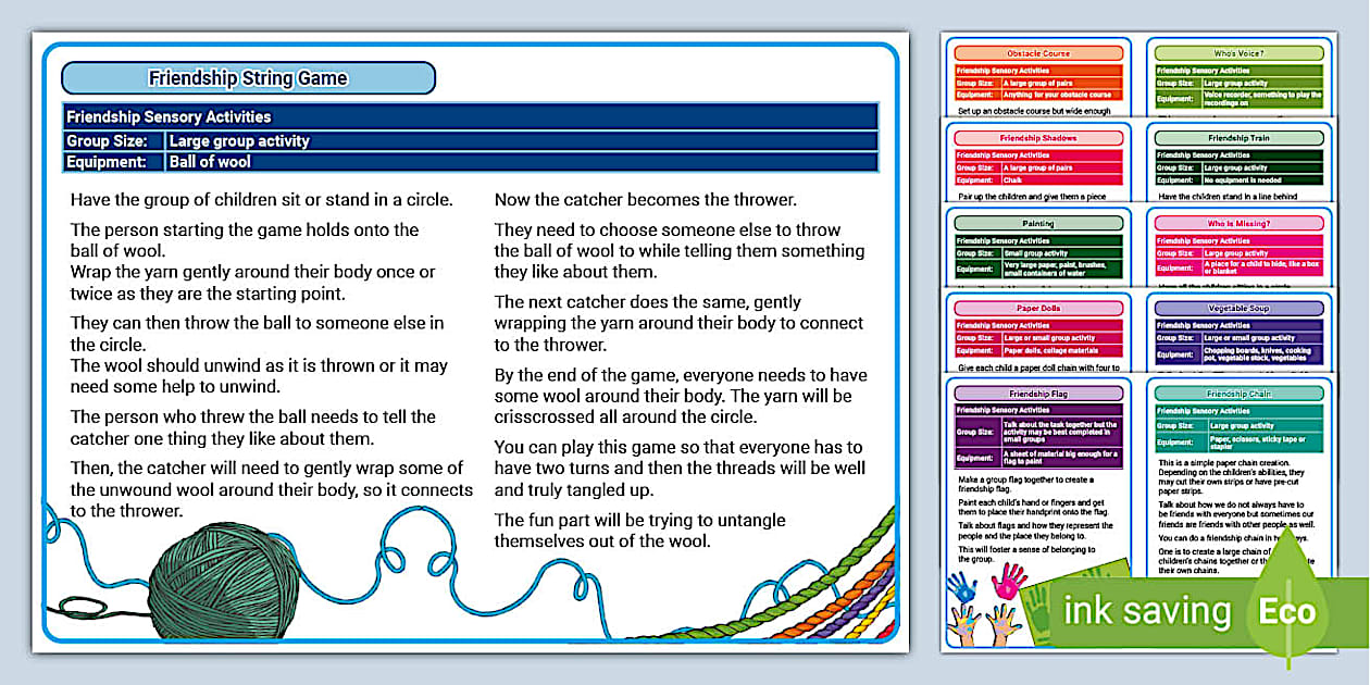 Friendship Sensory Activity Pack - Twinkl