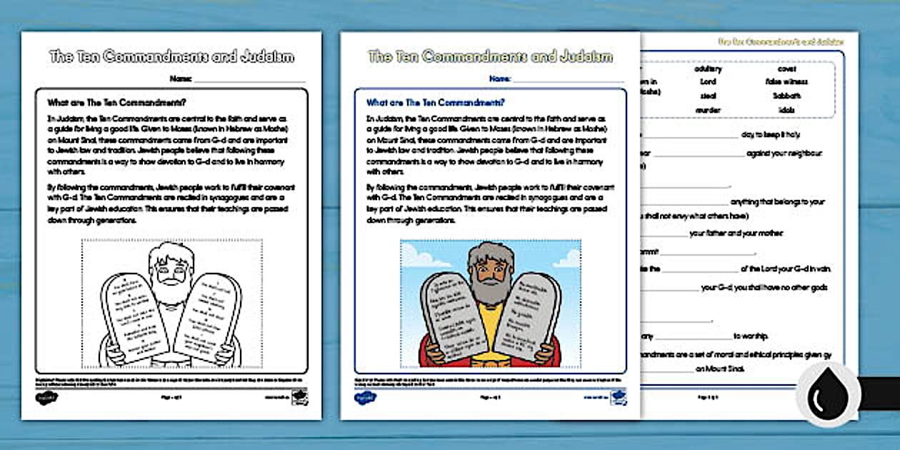 10 Commandments in Jewish Religion | Educational Resource
