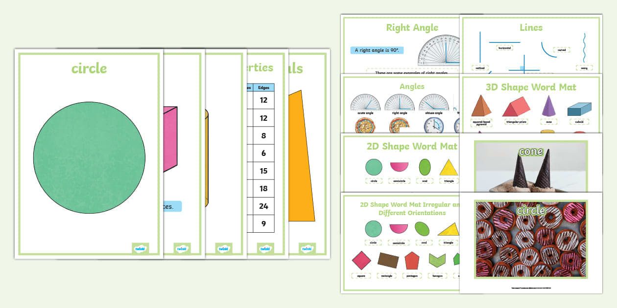 👉 Year 3 Properties of Shapes Definition Posters - Twinkl