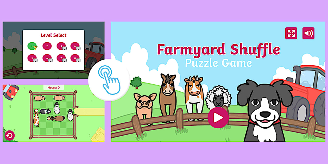 Interactive Farmyard Shuffle Puzzle Game | Twinkl Go!