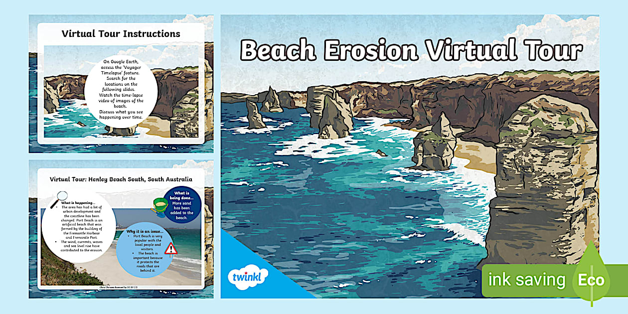 Beach Erosion Virtual Tour PowerPoint (teacher made)