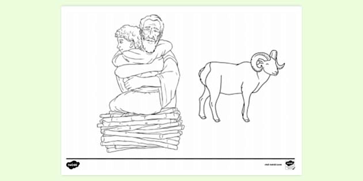Isaac was Kind Colouring | Colouring Sheets - Twinkl