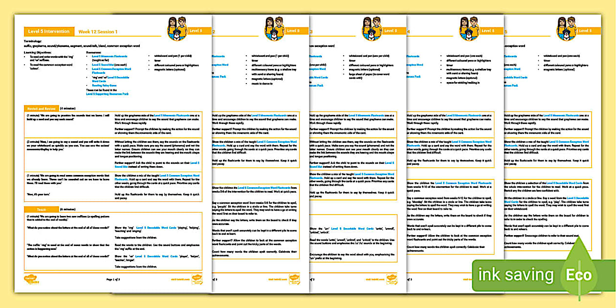 KS1 Level 5 Week 1 Intervention Pack (teacher made) - Twinkl