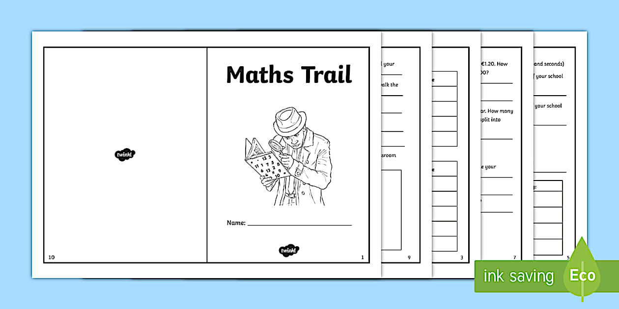 Editable Maths In Our School Environment for 3rd and 4th Class Booklet