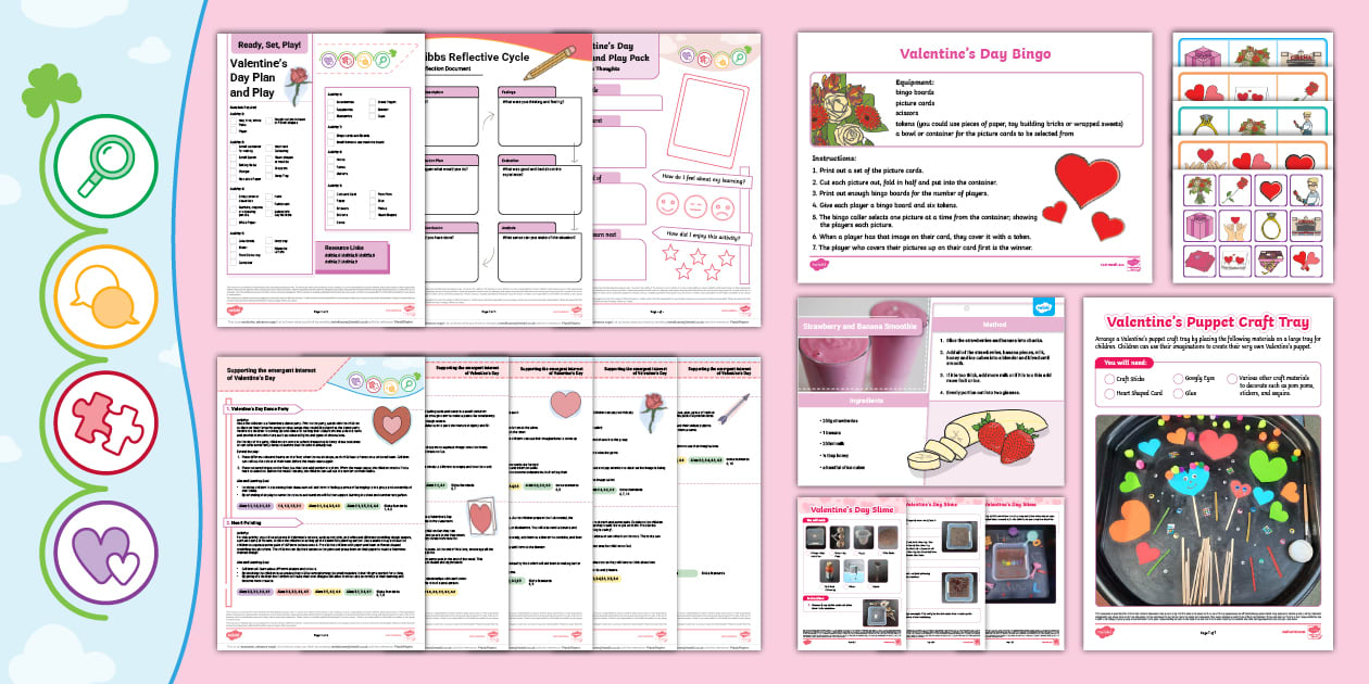 Valentine's Day Plan and Play pack (teacher made) - Twinkl