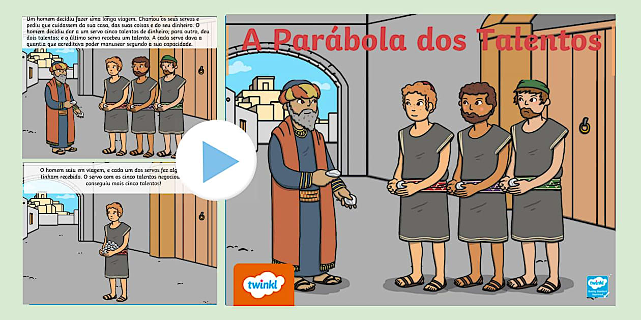 A Parábola dos Talentos - PowerPoint | Twinkl - Twinkl