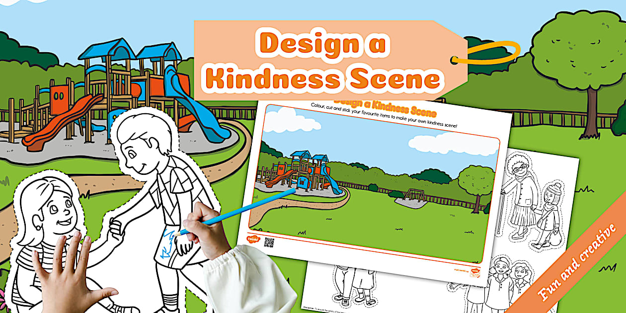 * NEW * Colour, Cut and Stick: Design a Kindness Scene