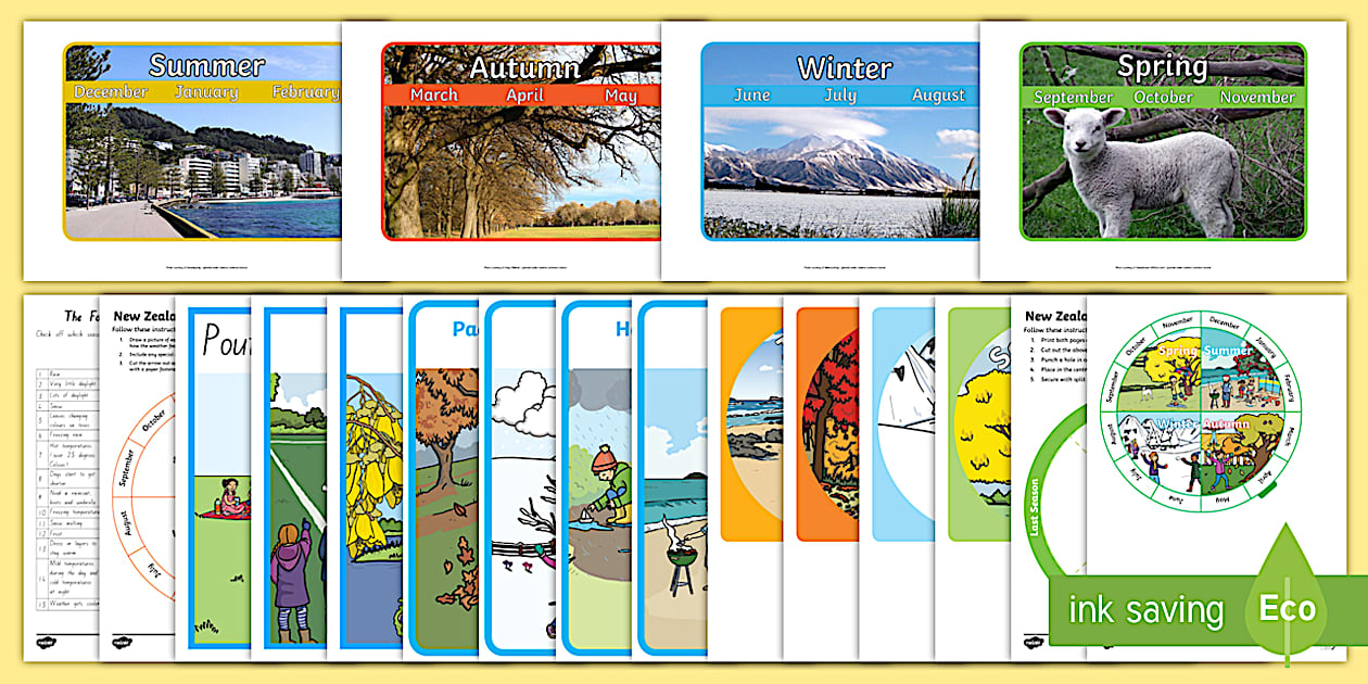 New Zealand Seasons Resource Pack (Teacher-Made) - Twinkl