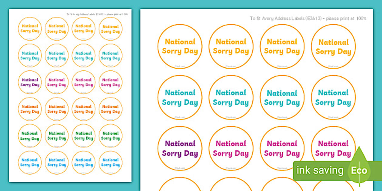 National Sorry Day Stickers (teacher made) - Twinkl