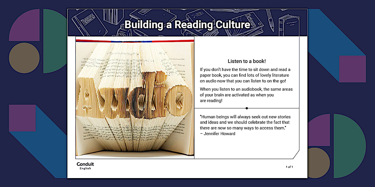 Building A Reading Culture Poster 1 (teacher made) - Twinkl