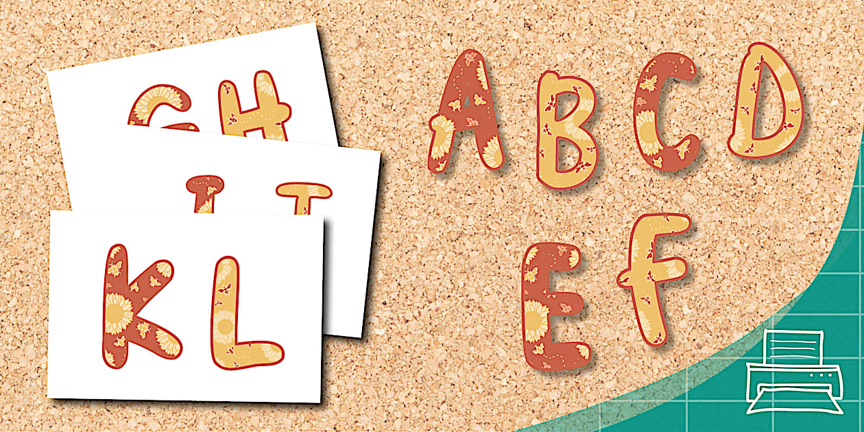 Alphabet Display Lettering | Wellbeing Classroom Display